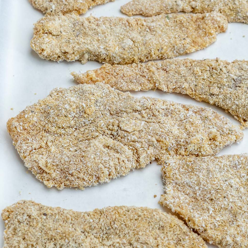 Baked Crispy Coconut Chicken + Creamy Coconut-Lime Dip | Clean Food Crush