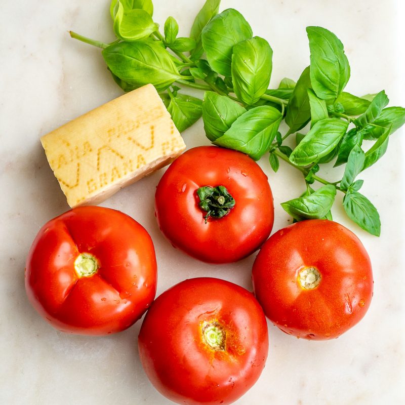 Baked Parmesan Tomatoes | Clean Food Crush