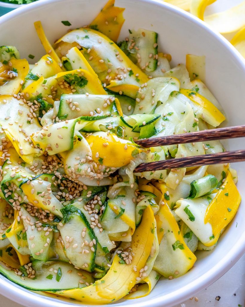 Marinated Zucchini Salad | Clean Food Crush