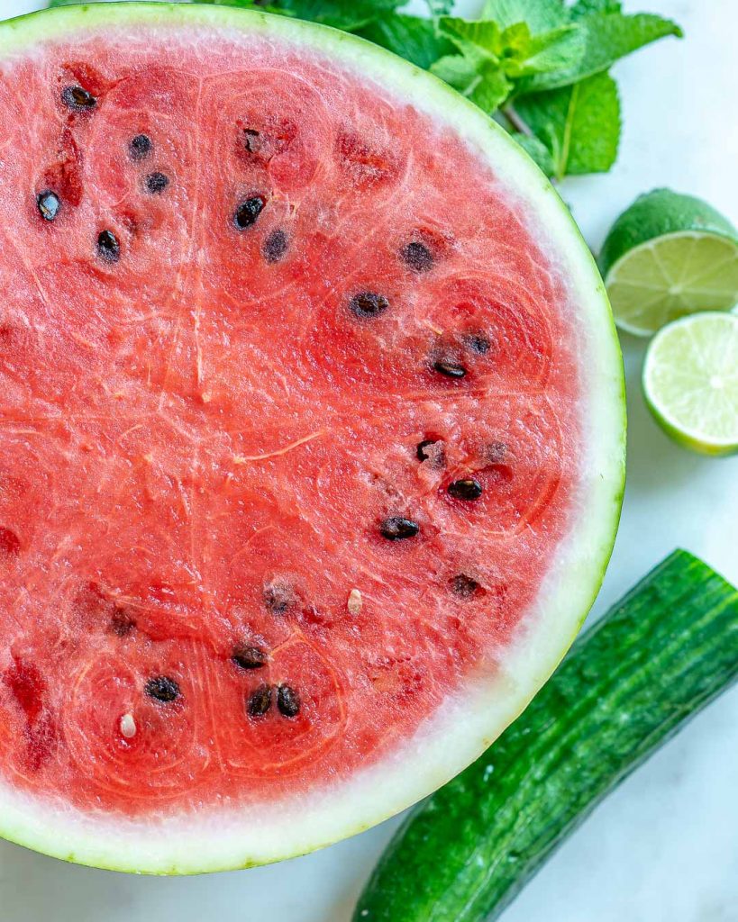 Simple Watermelon Cucumber Feta Salad Clean Food Crush
