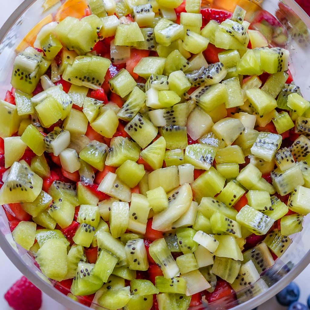 7 Layer Fresh Fruit Salad | Clean Food Crush
