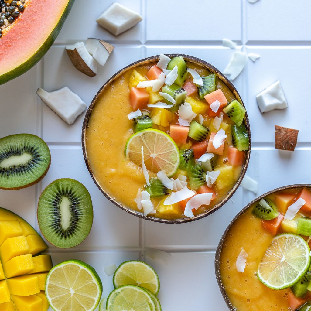 Tropical Smoothie Bowls | Clean Food Crush