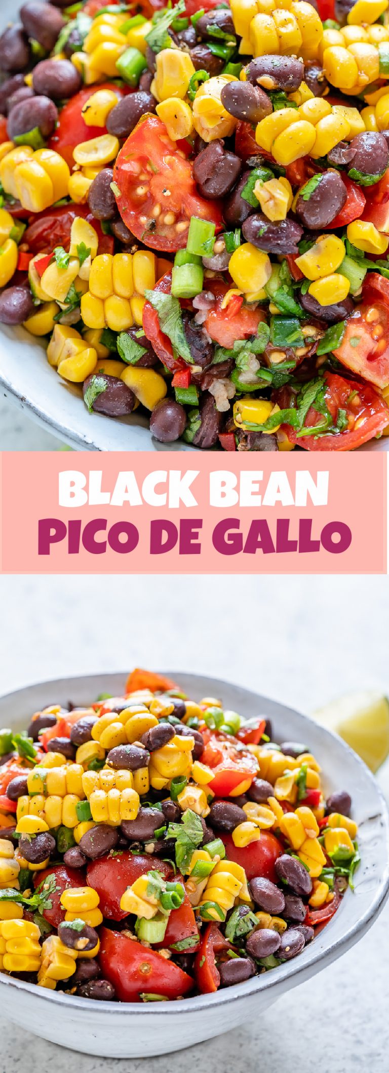 Black Bean Pico De Gallo | Clean Food Crush