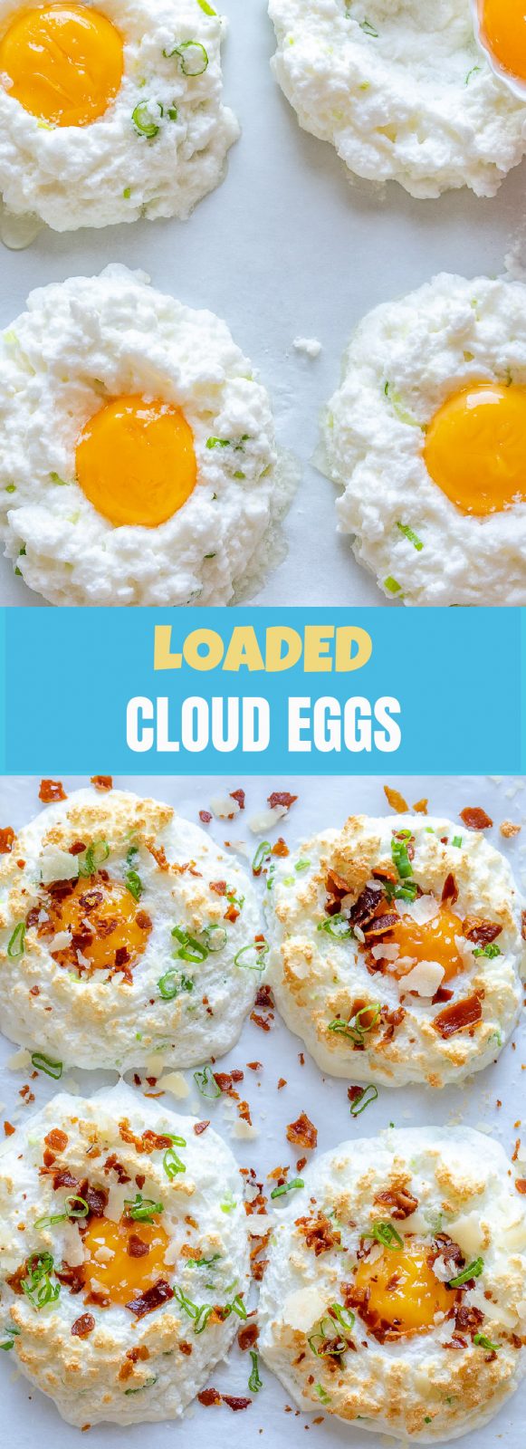 Loaded Cloud Eggs | Clean Food Crush