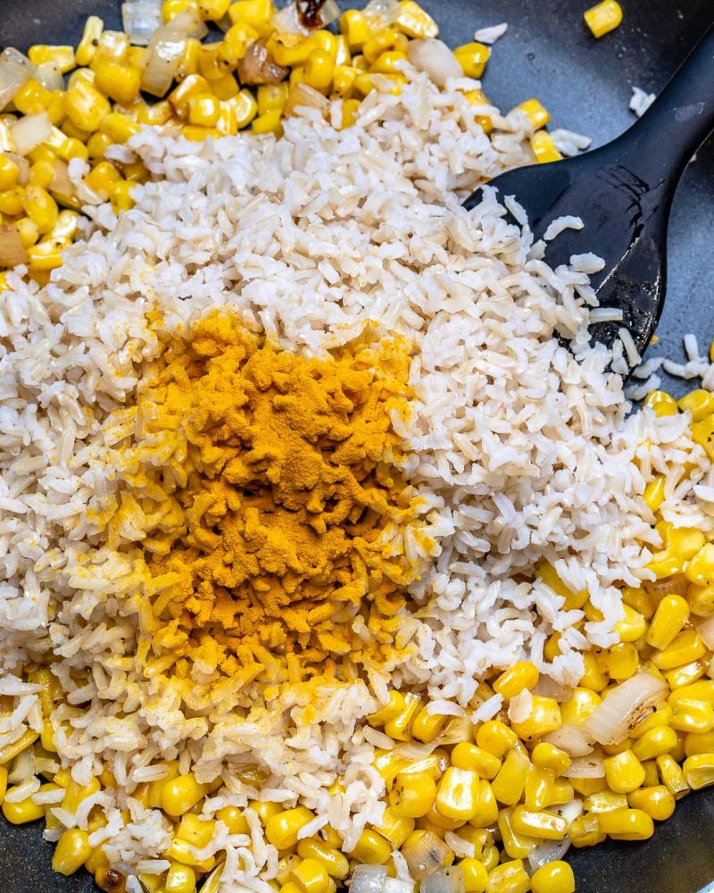 Turmeric Ginger Chicken Rice Skillet Recipe | Clean Food Crush