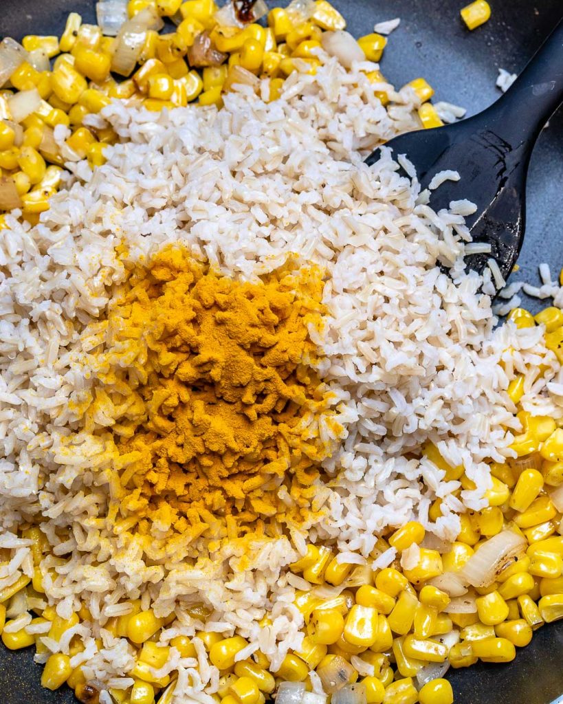 Turmeric Ginger Chicken Rice Skillet Recipe | Clean Food Crush