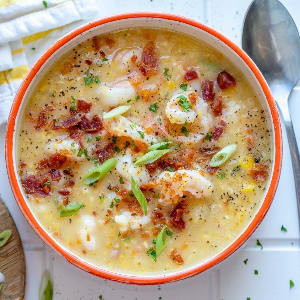 Shrimp Corn Chowder | Clean Food Crush