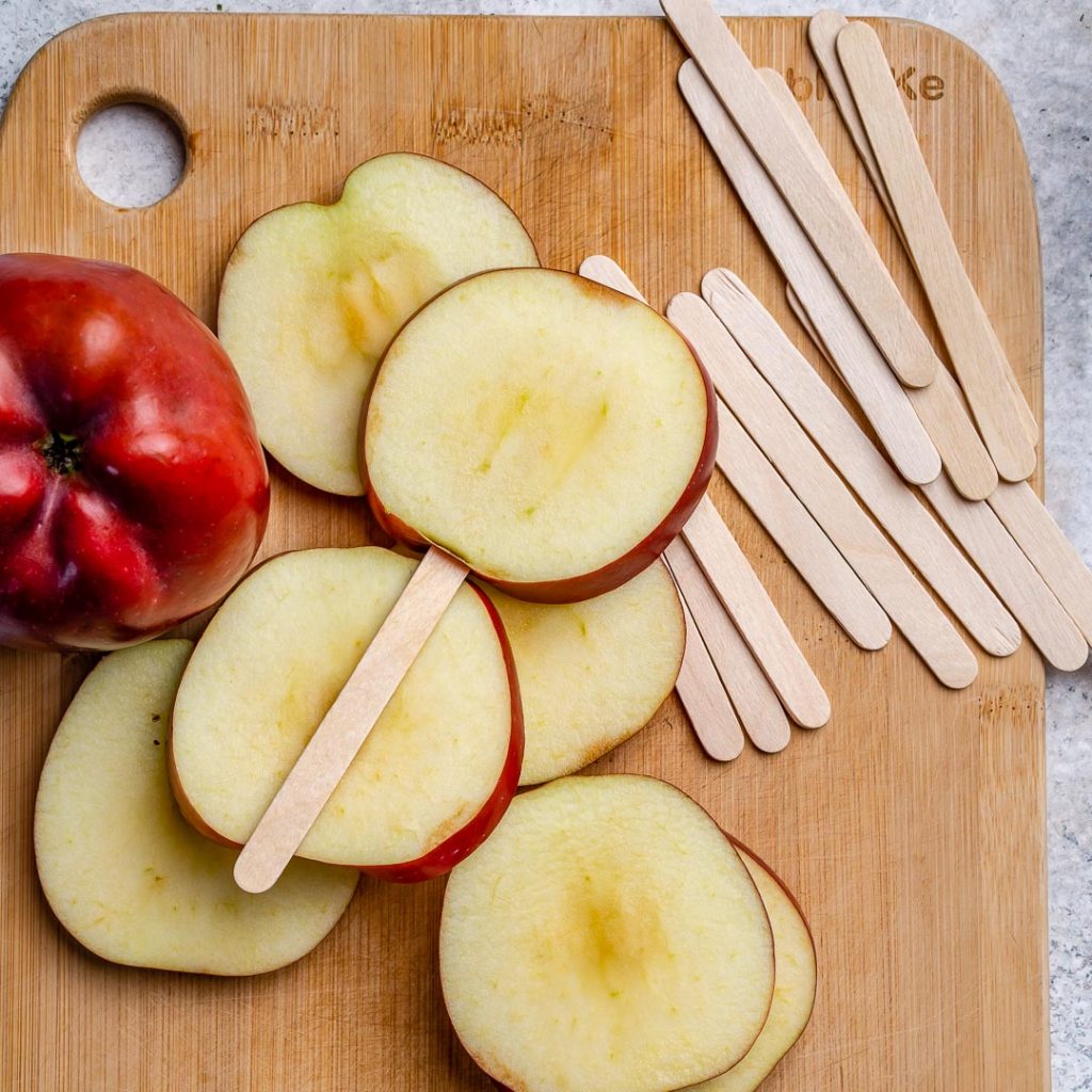 Chocolate Apple Slice Pops | Clean Food Crush