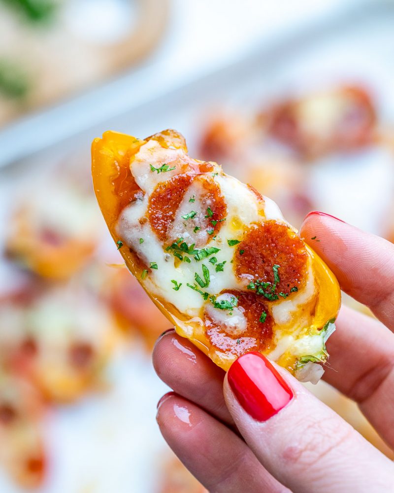 Pepper Pizza Poppers | Clean Food Crush