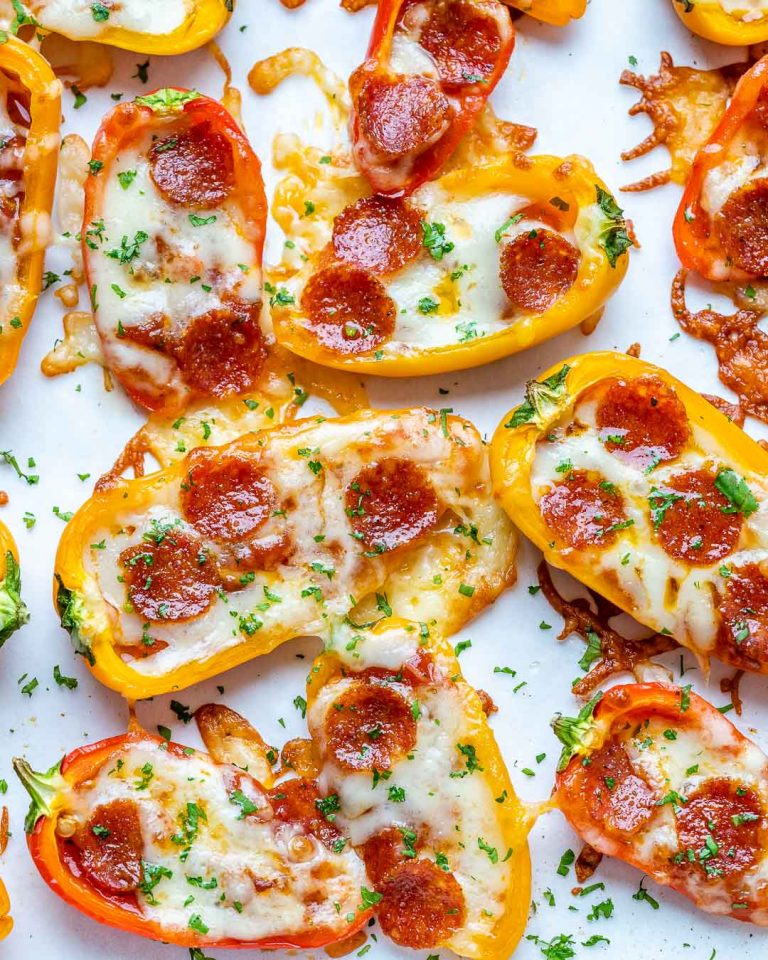 Pepper Pizza Poppers | Clean Food Crush