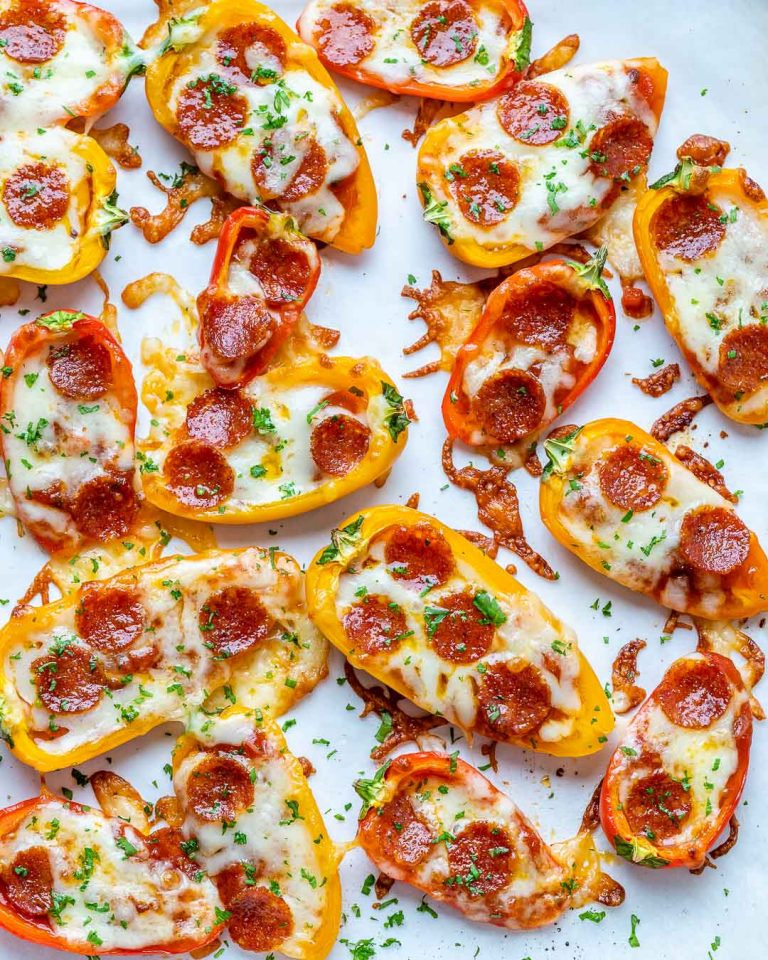Pepper Pizza Poppers | Clean Food Crush