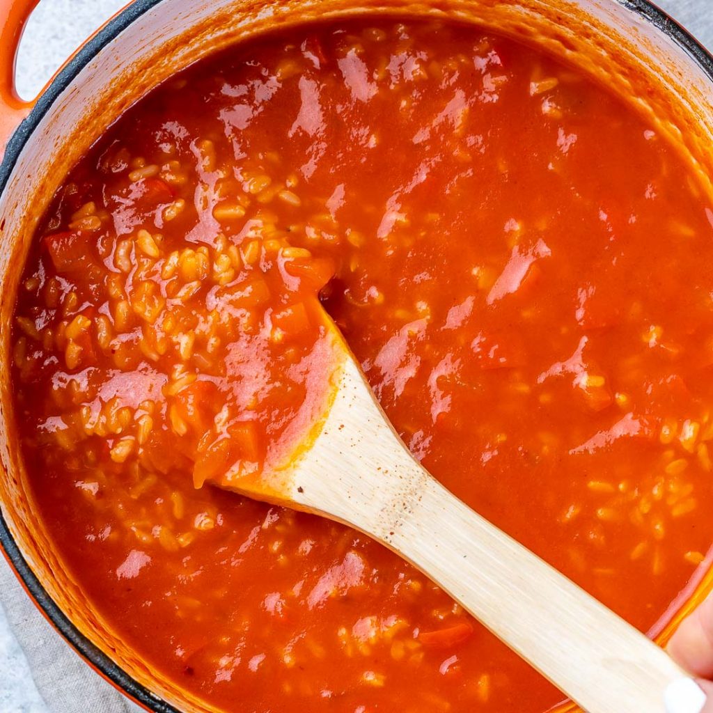 Creamy Shrimp + Rice Soup | Clean Food Crush