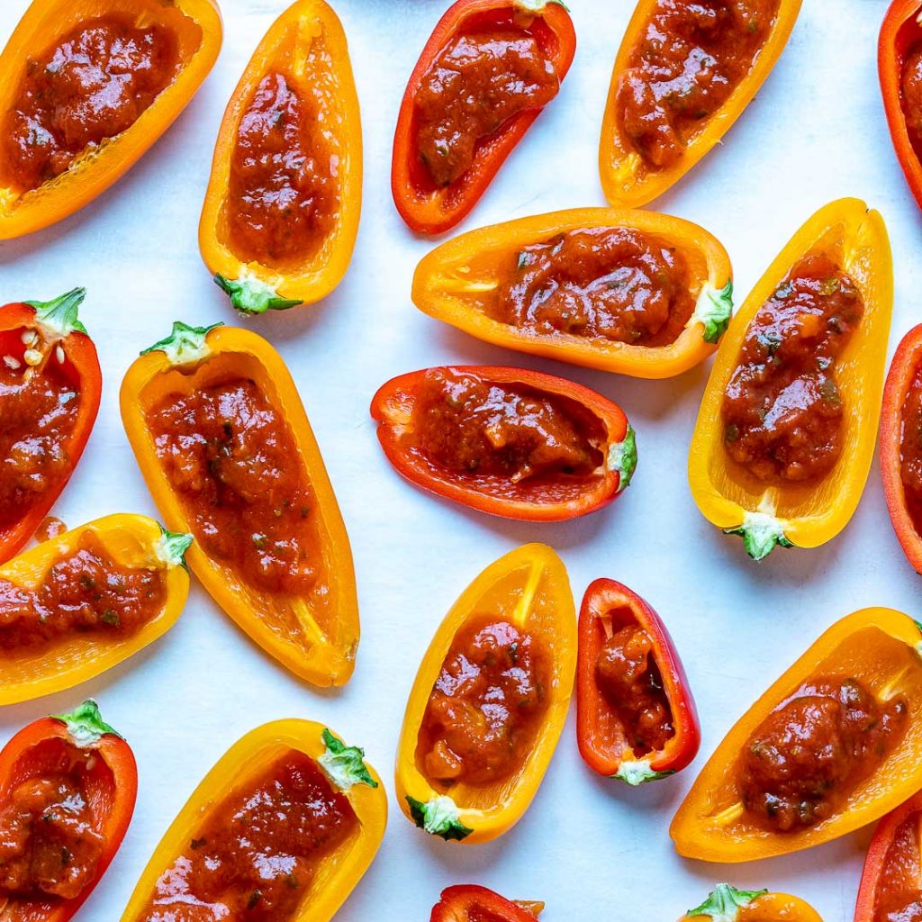 Pepper Pizza Poppers | Clean Food Crush