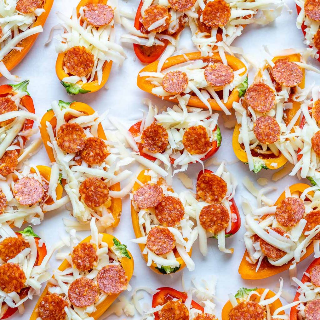 Pepper Pizza Poppers | Clean Food Crush