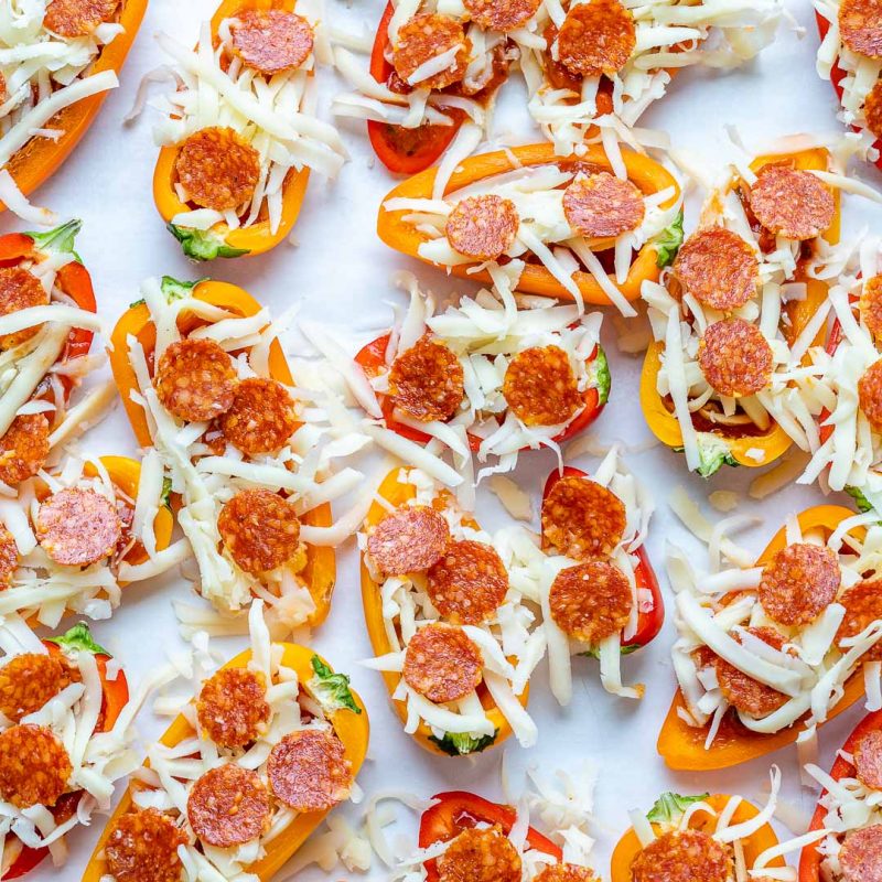 Pepper Pizza Poppers | Clean Food Crush