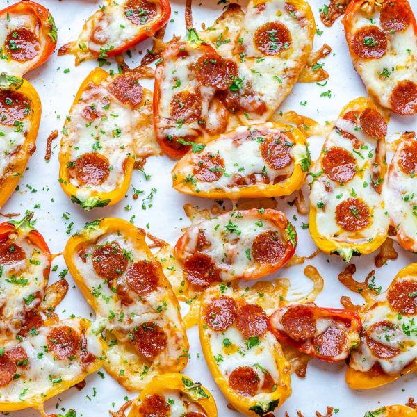 Pepper Pizza Poppers | Clean Food Crush
