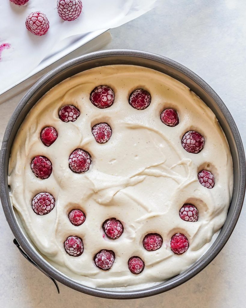 Raspberry + Lemon Cheesecake (No Bake) | Clean Food Crush