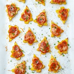 Christmas Tree Potato Pizzas | Clean Food Crush