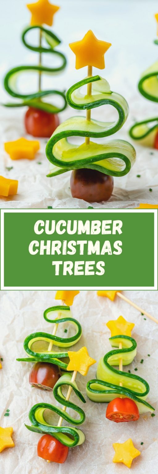 Cucumber Christmas Trees | Clean Food Crush