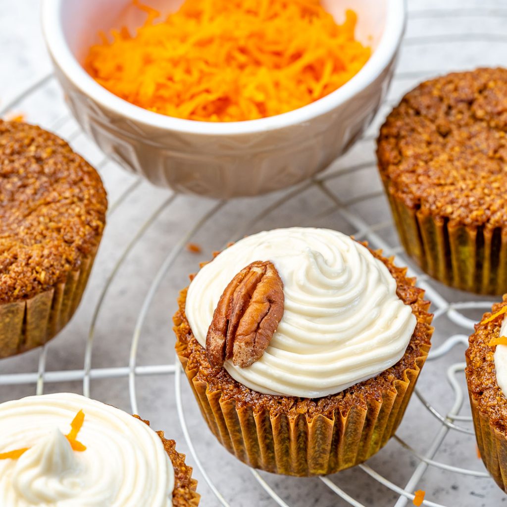 Oatmeal Carrot Cupcakes [Video] | Clean Food Crush