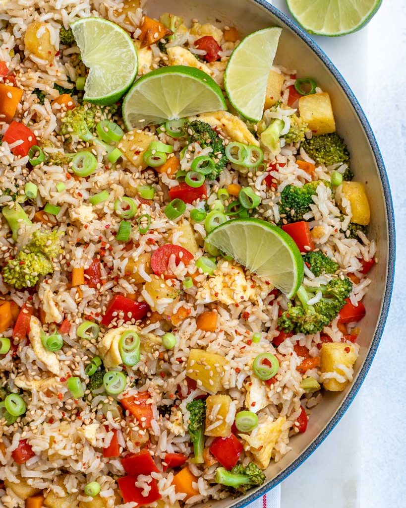 Sweet + Savory Hawaiian Fried Rice | Clean Food Crush