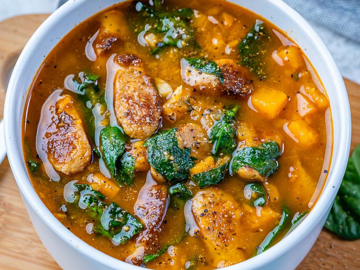 Smoked Sausage Sweet Potato Soup