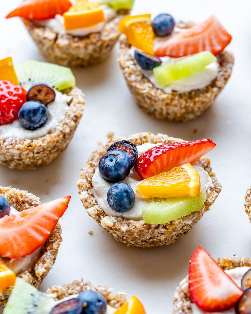 Raw Mini Fruit Tarts | Clean Food Crush
