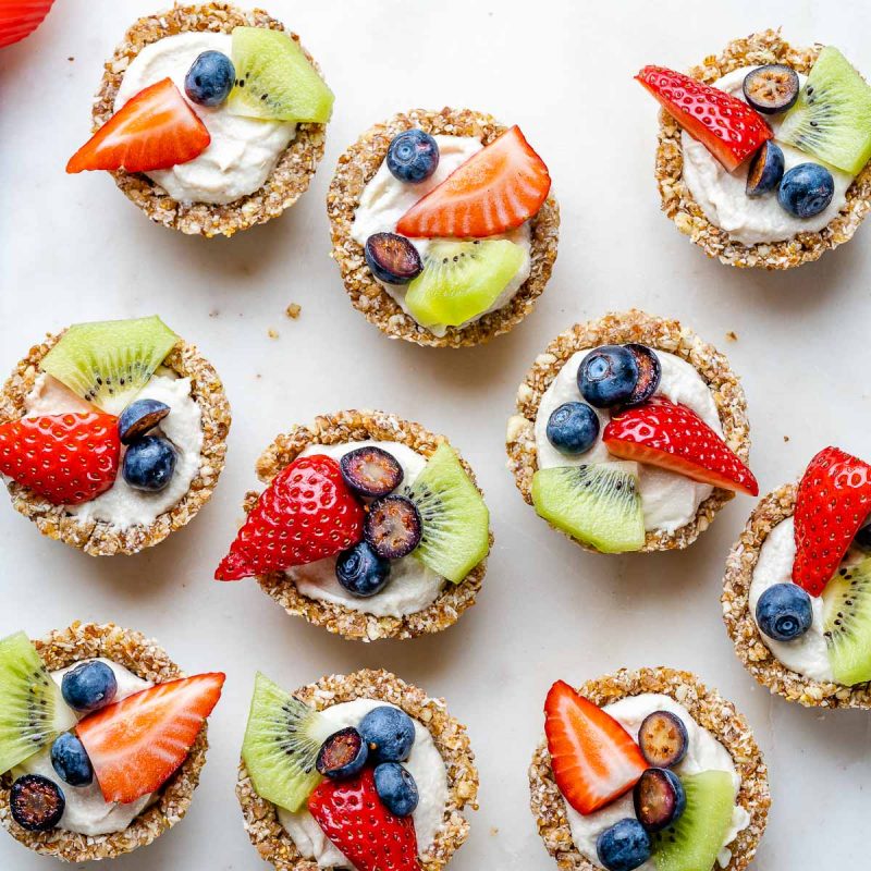 Raw Mini Fruit Tarts | Clean Food Crush