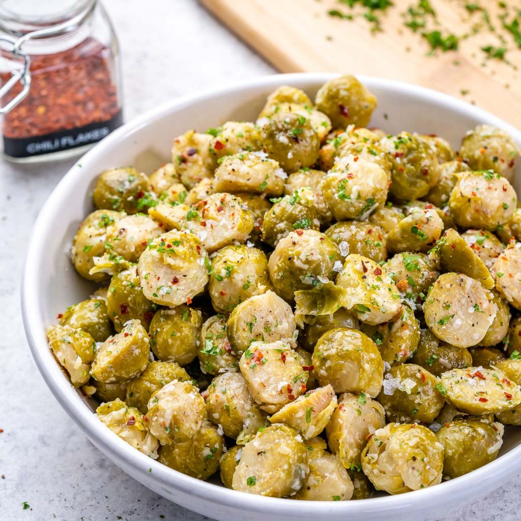 Steamed Brussels Sprouts (Stovetop & Instant Pot) | Clean Food Crush