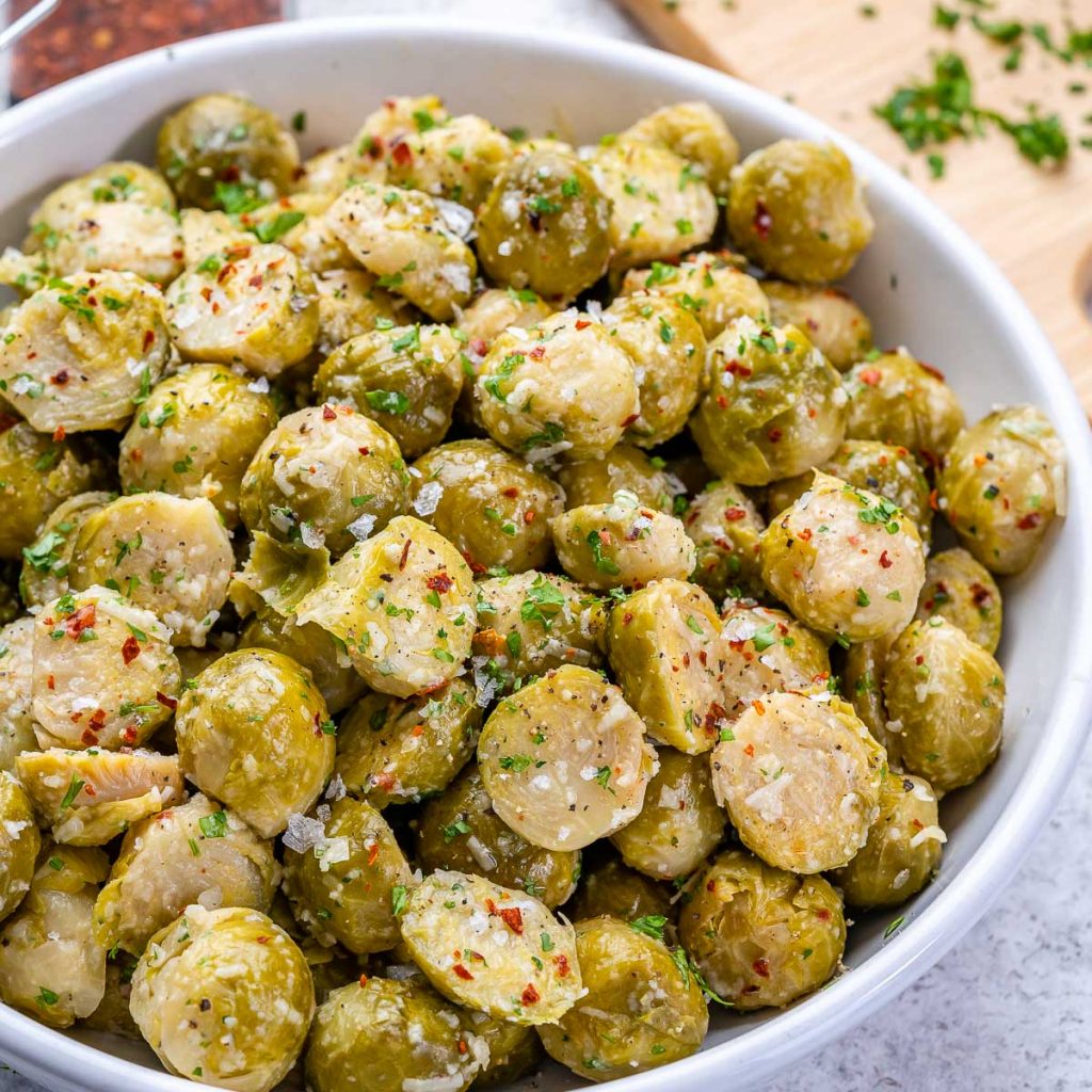 Steamed Brussels Sprouts (Stovetop & Instant Pot) | Clean Food Crush