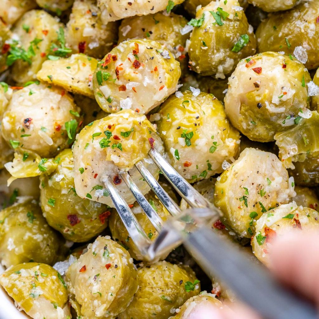 Steamed Brussels Sprouts (Stovetop & Instant Pot) | Clean Food Crush