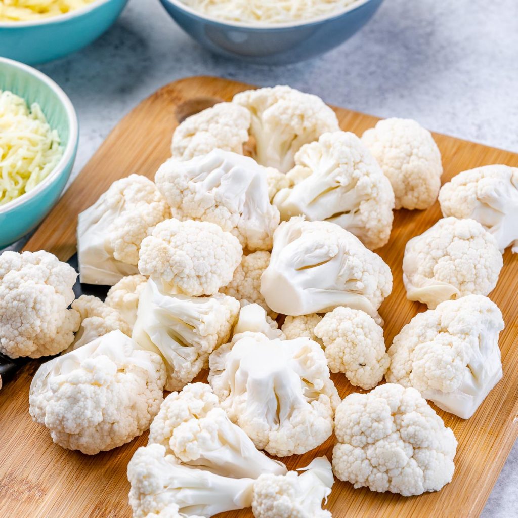 Cheesy Cauliflower “Breadsticks” | Clean Food Crush