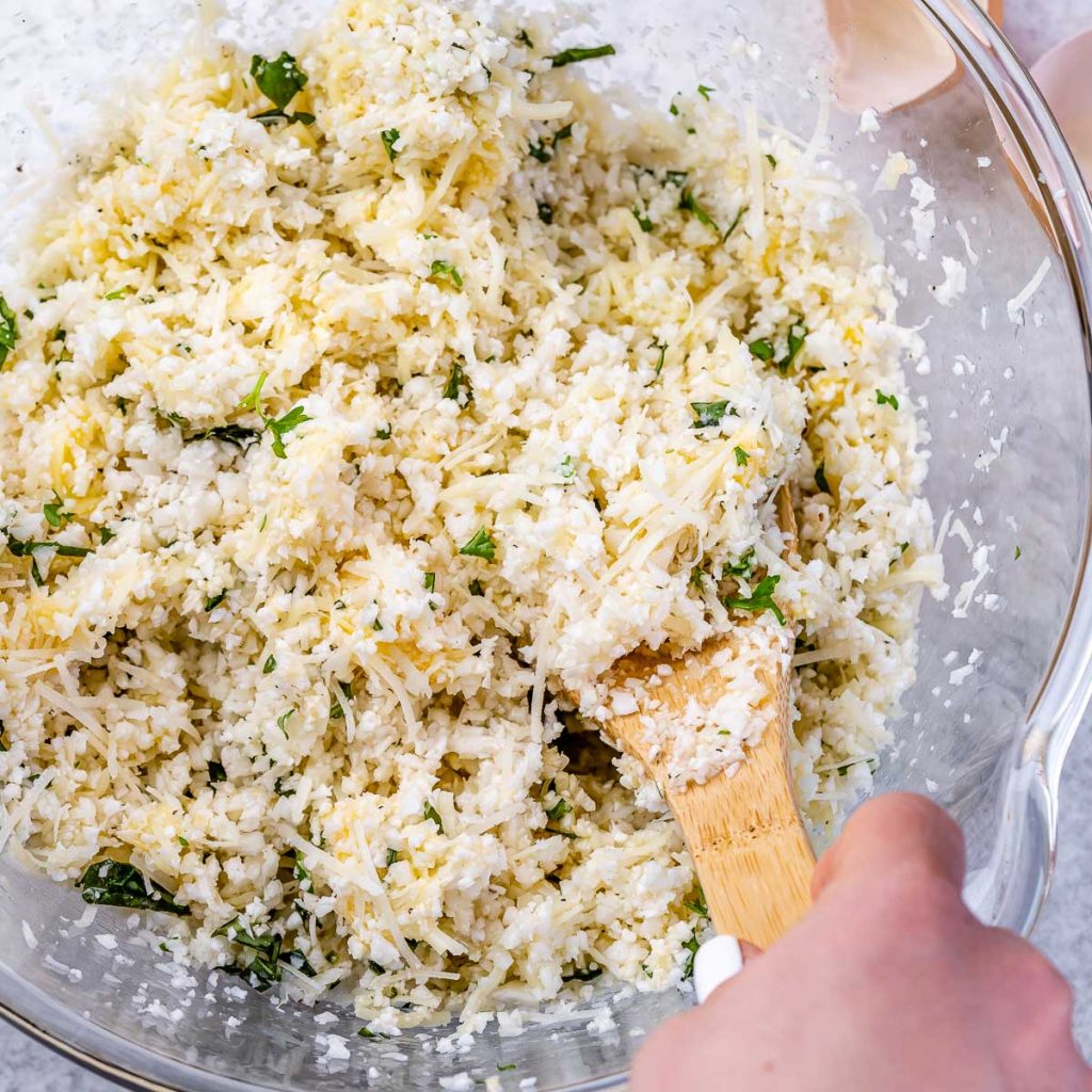 Cheesy Cauliflower “Breadsticks” | Clean Food Crush