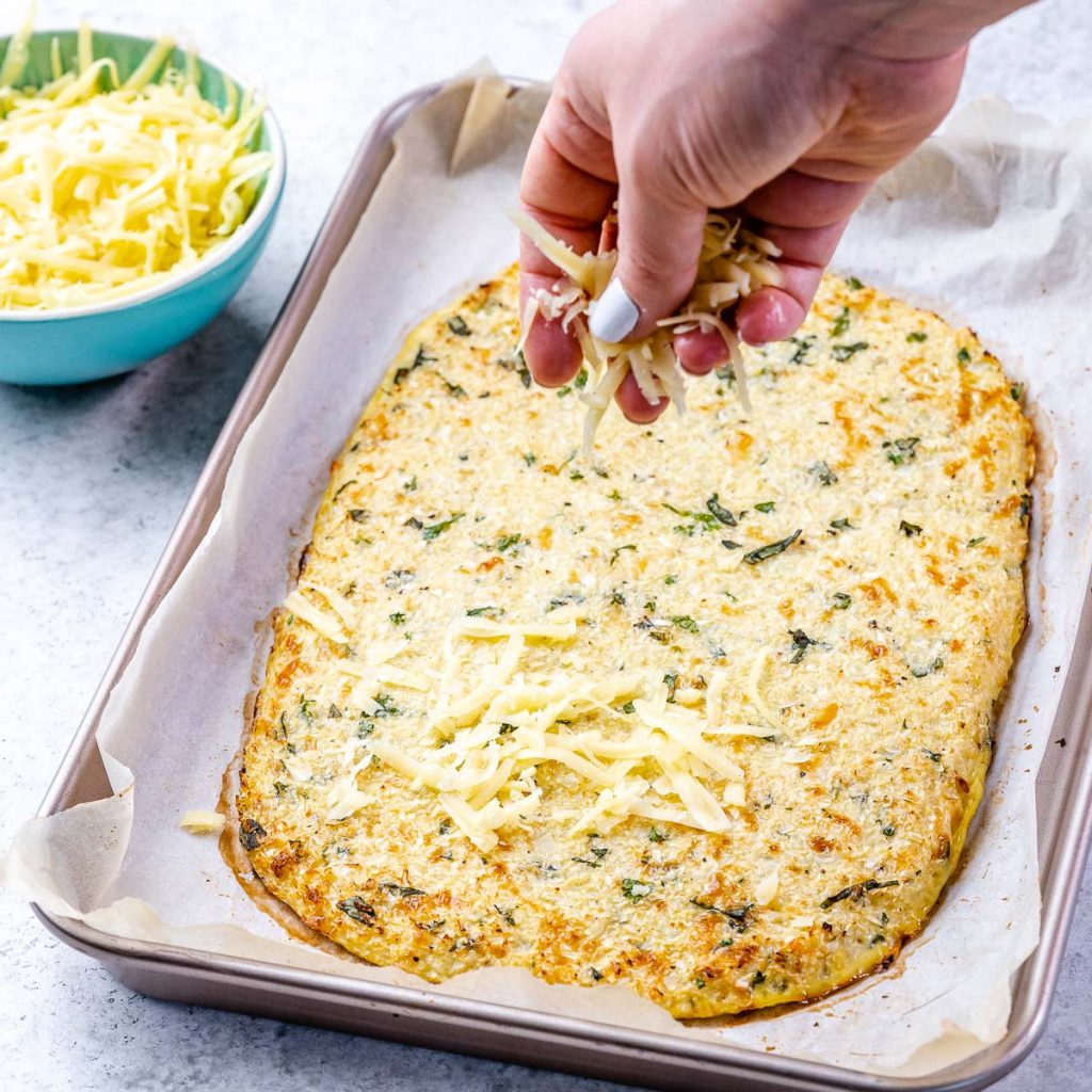 Cheesy Cauliflower “Breadsticks” | Clean Food Crush
