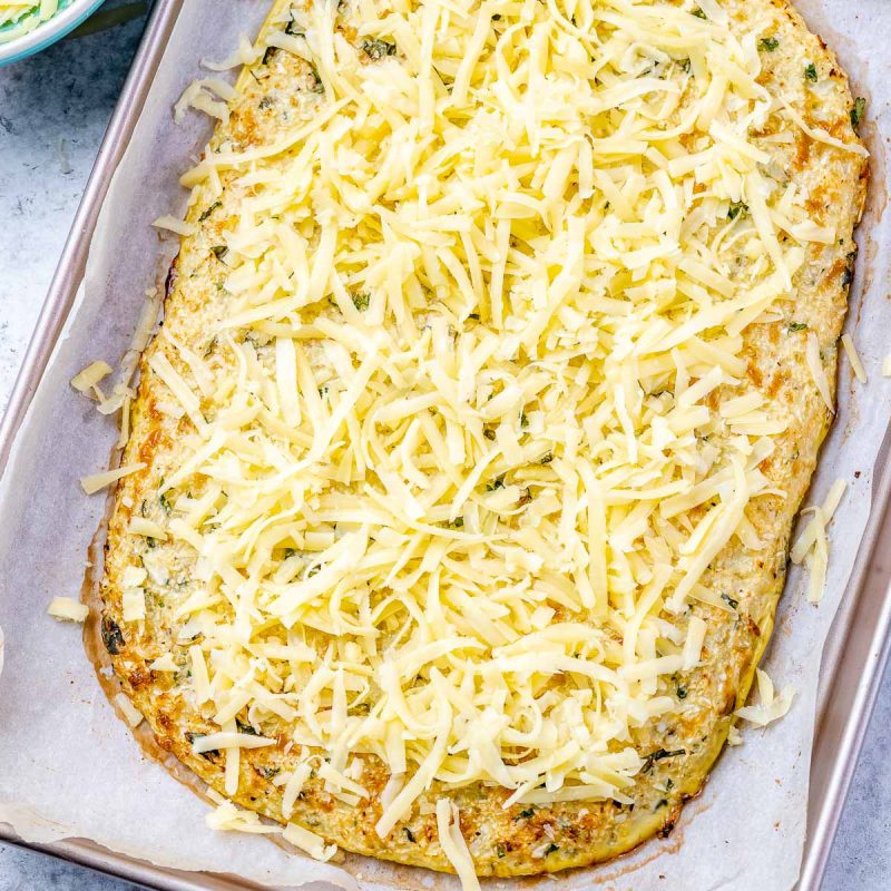 Cheesy Cauliflower “Breadsticks” | Clean Food Crush