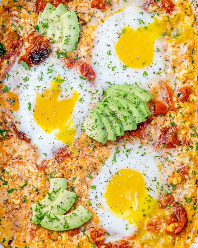 Baked Feta Egg Breakfast | Clean Food Crush