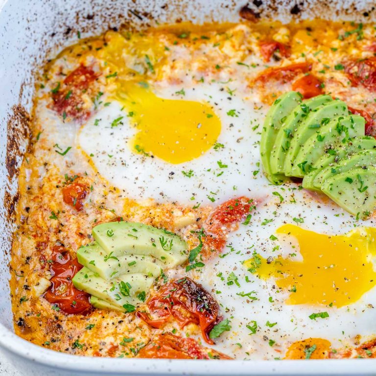 Baked Feta Egg Breakfast | Clean Food Crush