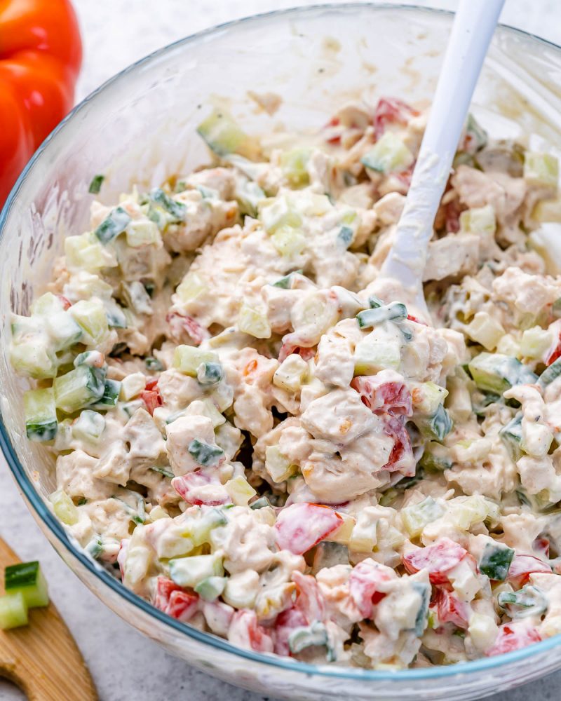 Chicken Salad Stuffed Peppers | Clean Food Crush