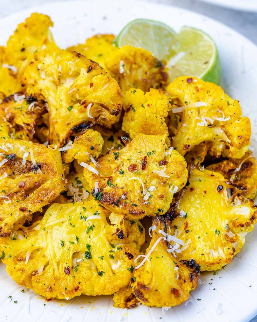 Turmeric Roasted Cauliflower | Clean Food Crush