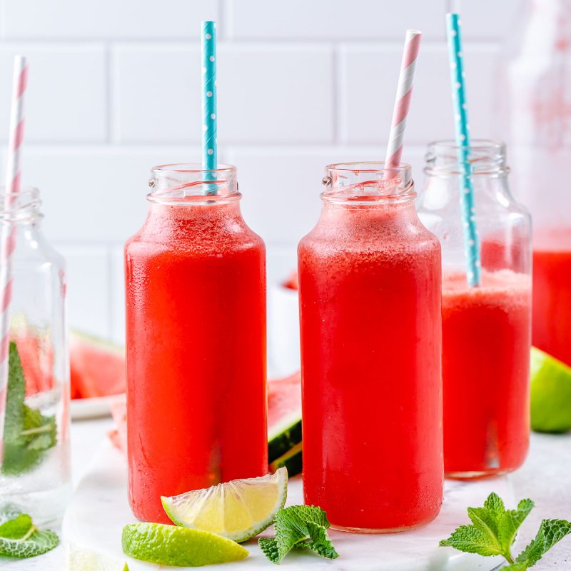 Watermelon Lemonade/Limeade | Clean Food Crush