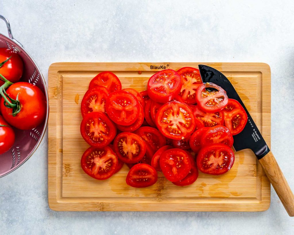 Rachel’s FAVORITE Marinated Tomatoes | Clean Food Crush
