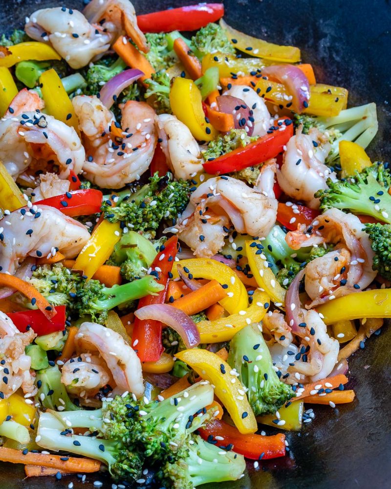 Quick & Easy Shrimp Stir Fry | Clean Food Crush