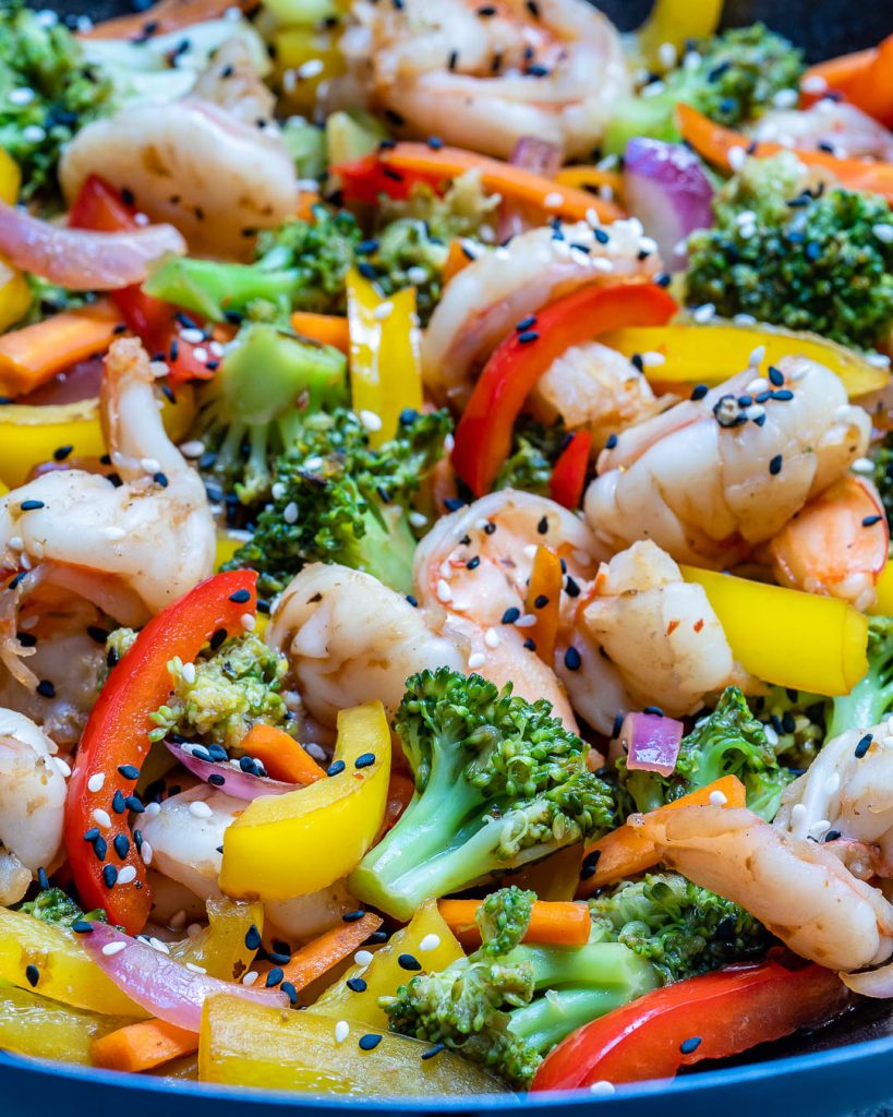 Quick & Easy Shrimp Stir Fry | Clean Food Crush