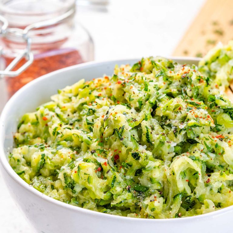 Sautéed Shredded Zucchini | Clean Food Crush