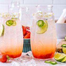 Alcohol-Free Strawberry Margaritas | Clean Food Crush