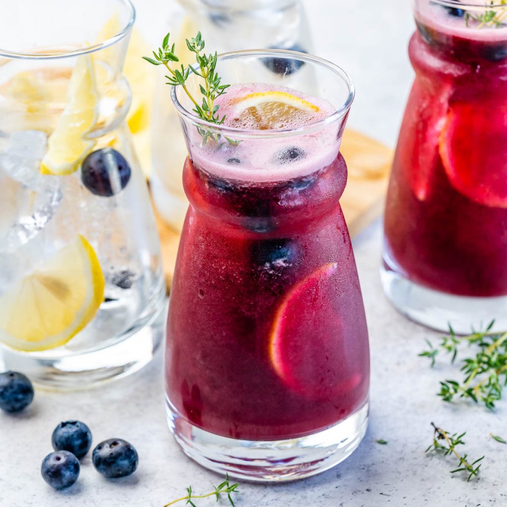 Refreshing Homemade Blueberry Lemonade | Clean Food Crush
