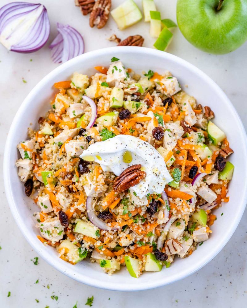 21 Healthy Chicken Salad Recipes For Clean Eating and Meal Prep | Clean ...