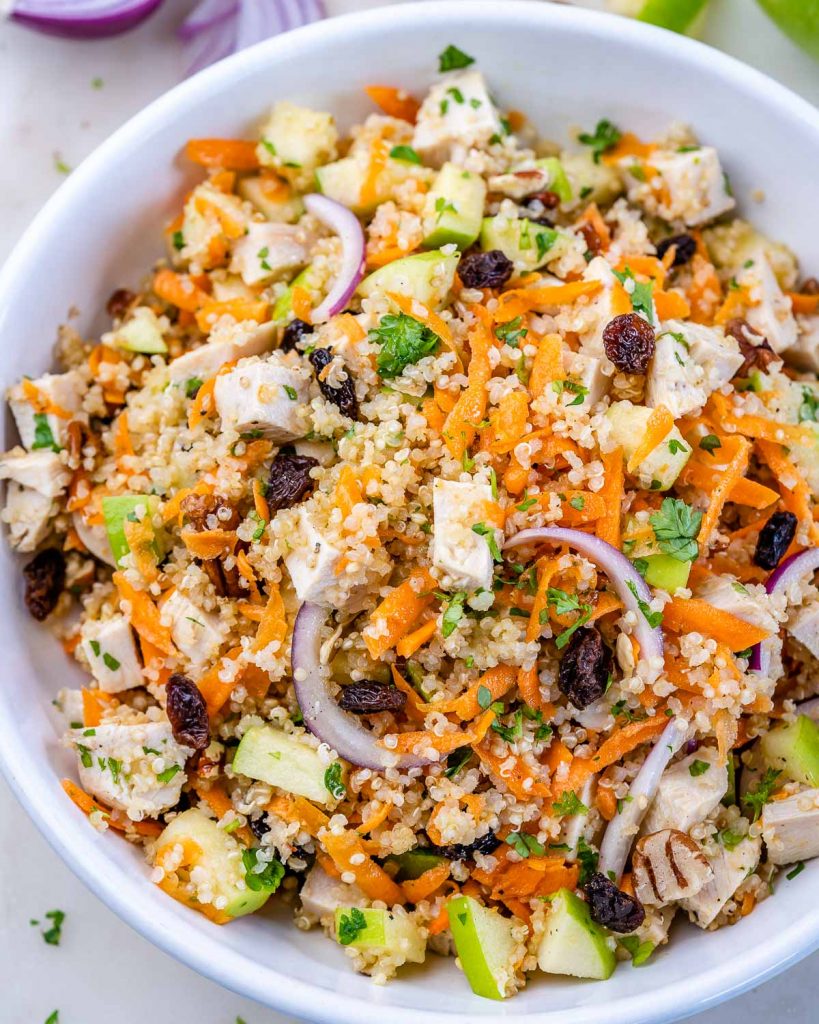Chicken Salad Grain Bowls | Clean Food Crush