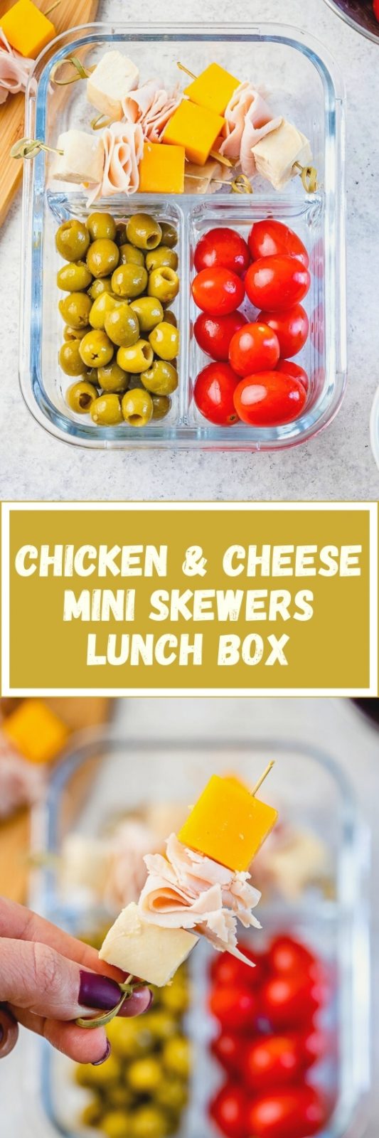 Chicken + Cheese Mini Skewers (CFC Cold Lunchbox Series) | Clean Food Crush