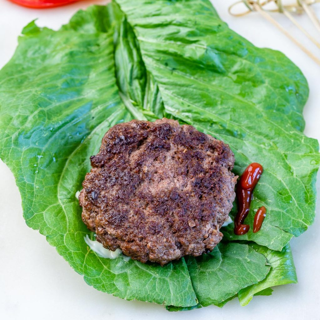Lettuce Wrapped BLT Burgers | Clean Food Crush